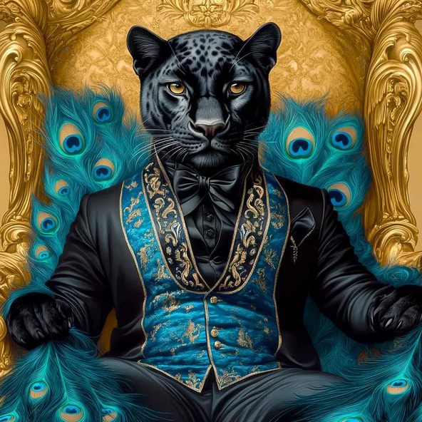 Pre-Order - Royal Black Panther - Bag Panel - Choose Your Base & Size ...